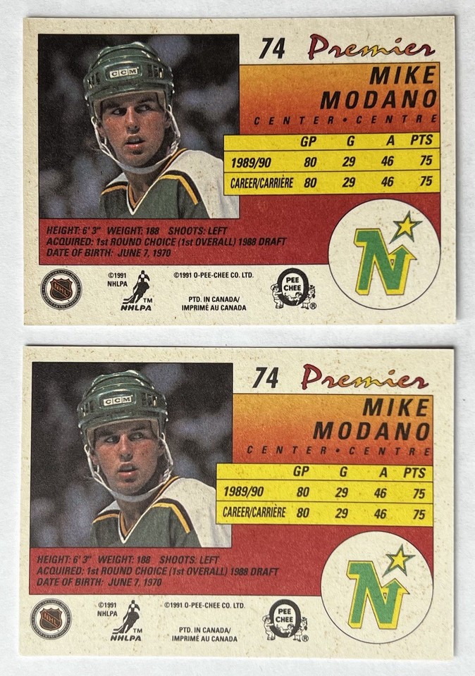 1990-91 O-Pee-Chee Premier Mike Modano ( 2 ) Rookie RC HOF | eBay