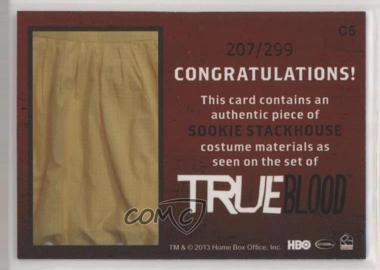 2013 True Blood: Archives Costume Materials 207/299 Sookie Stackhouse # ...