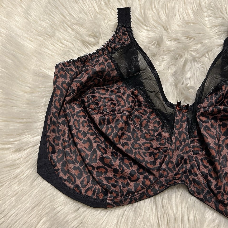 Goddess 44L Bra Animal Print Kayla Banded Underwire Back Closure 6162 ...
