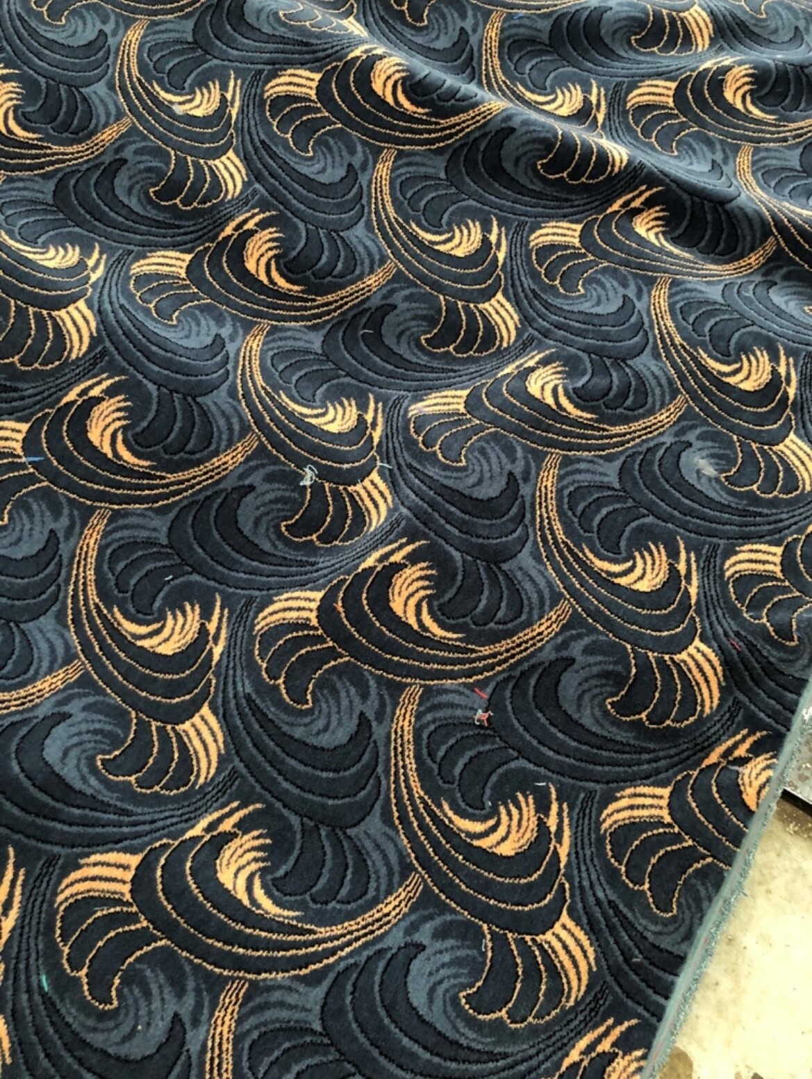 V6 - 9m of RARE VINTAGE Coach/Bus/Train/Camper Fabric (Moquette) | eBay UK