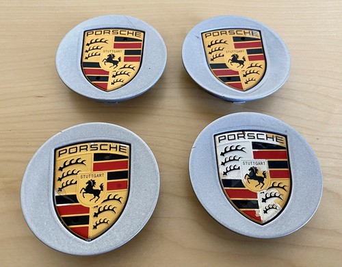 Porsche Wheel Center Caps Genuine Original OEM Color Logo Crest Set | eBay