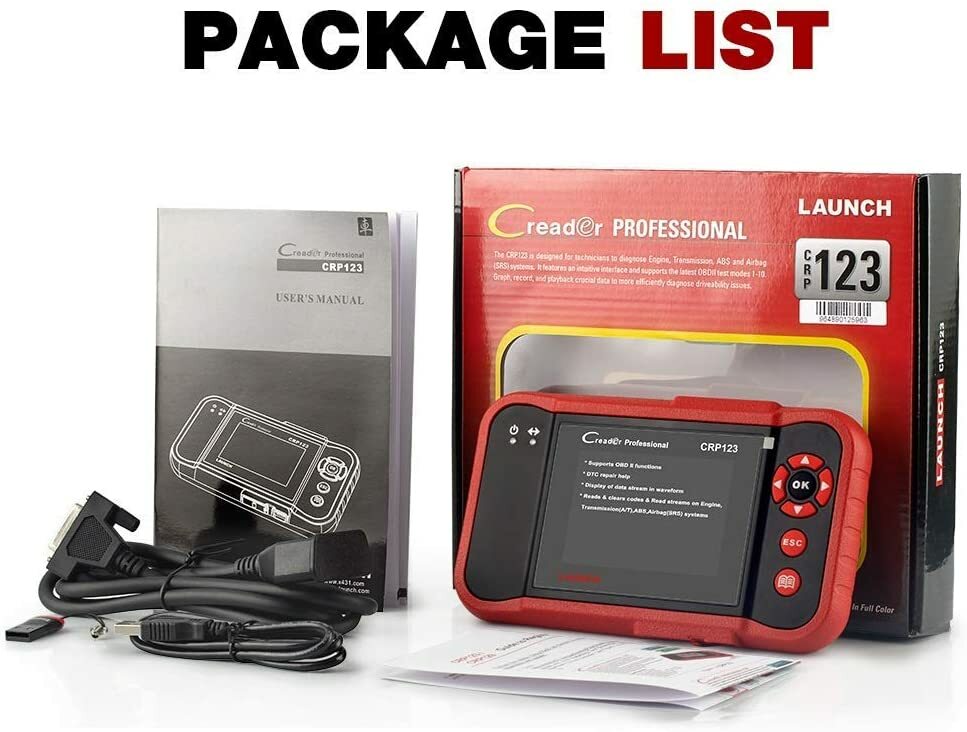 LAUNCH OBD2 Scanner CRP123 ABS SRS Engine Transmission Car Diagnostic ...