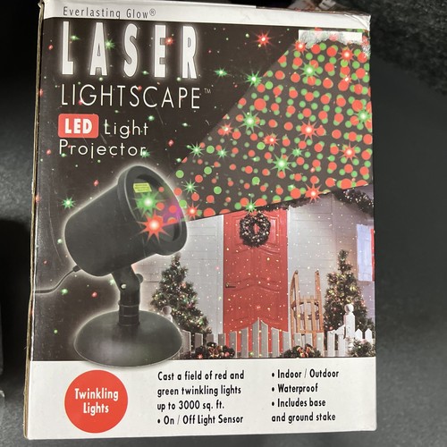 NIB Christmas Laser Lightscape LED Light Project with Green & Red ...