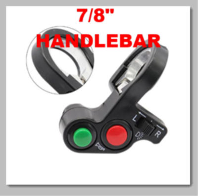 7/8" Motorcycle ATV Pit Bike Horn~Lights~Turn Signals Switch On/off ...