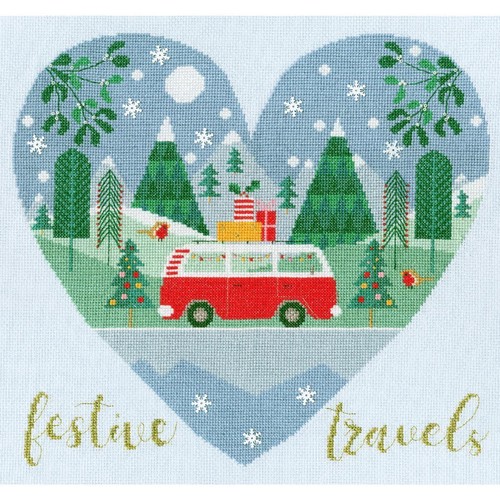 Bothy Threads Kit de point de croix Wild At Heart : Festive Journeys ...