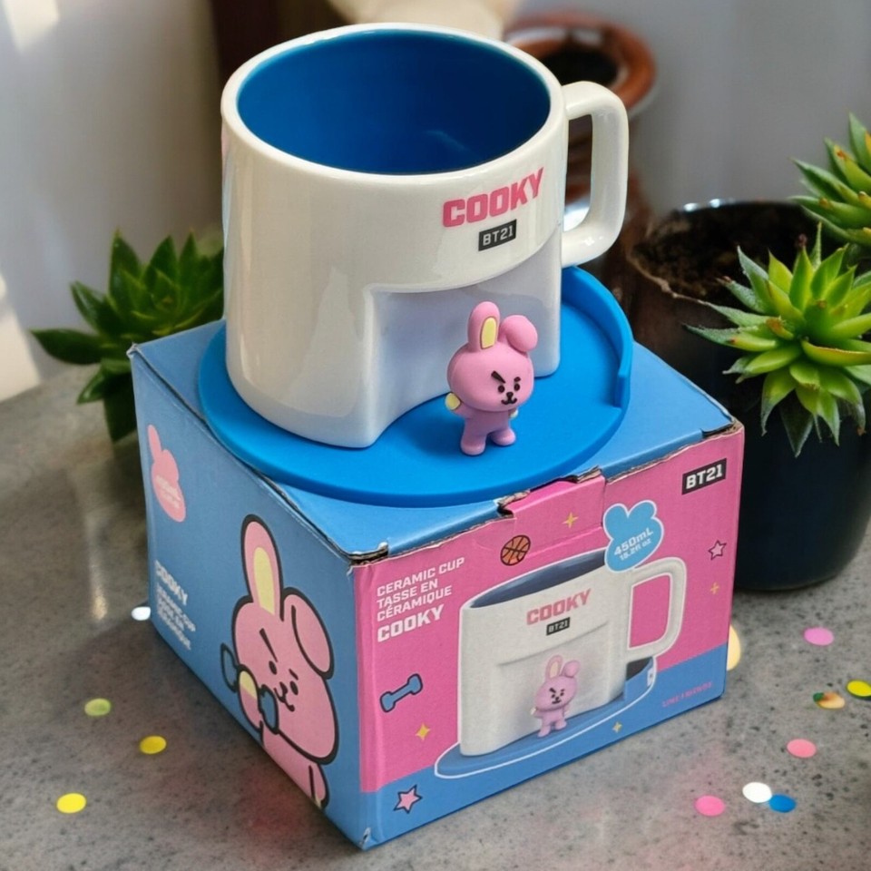 BT21 Ceramic Mug Cup Line Friend Collectable Miniso Limited Edition 340 ...