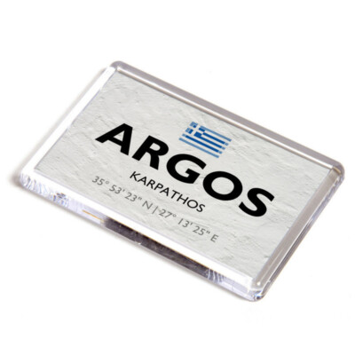 FRIDGE MAGNET - Argos - Karpathos - Greece - Lat/Long | eBay UK