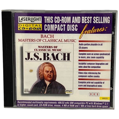 Masters Of Classical Music: J.S. Bach Audio CD + ROM Johann Sebastian ...