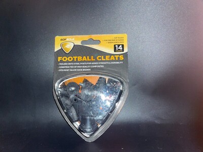 Sofsole 3/4 Inch Football Replacement Cleats, Black (14 cleats). In ...