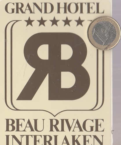 C36 et. GRAND HÔTEL BEAU RIVAGE INTERLAKEN. Vintage | eBay