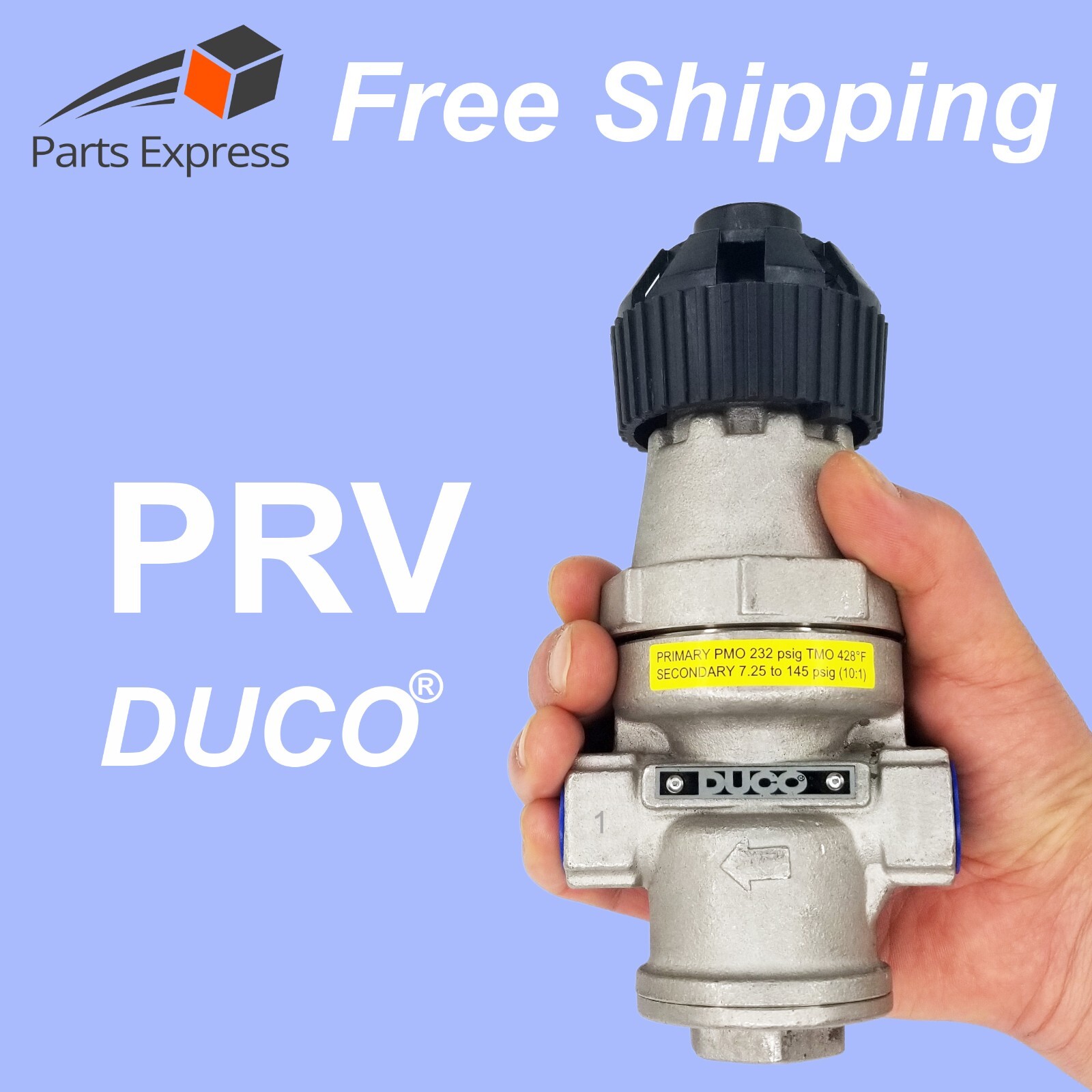 DUCO® 1" Stainless Steel Pressure Reducing Valve (PRV) for Steam/Oil ...