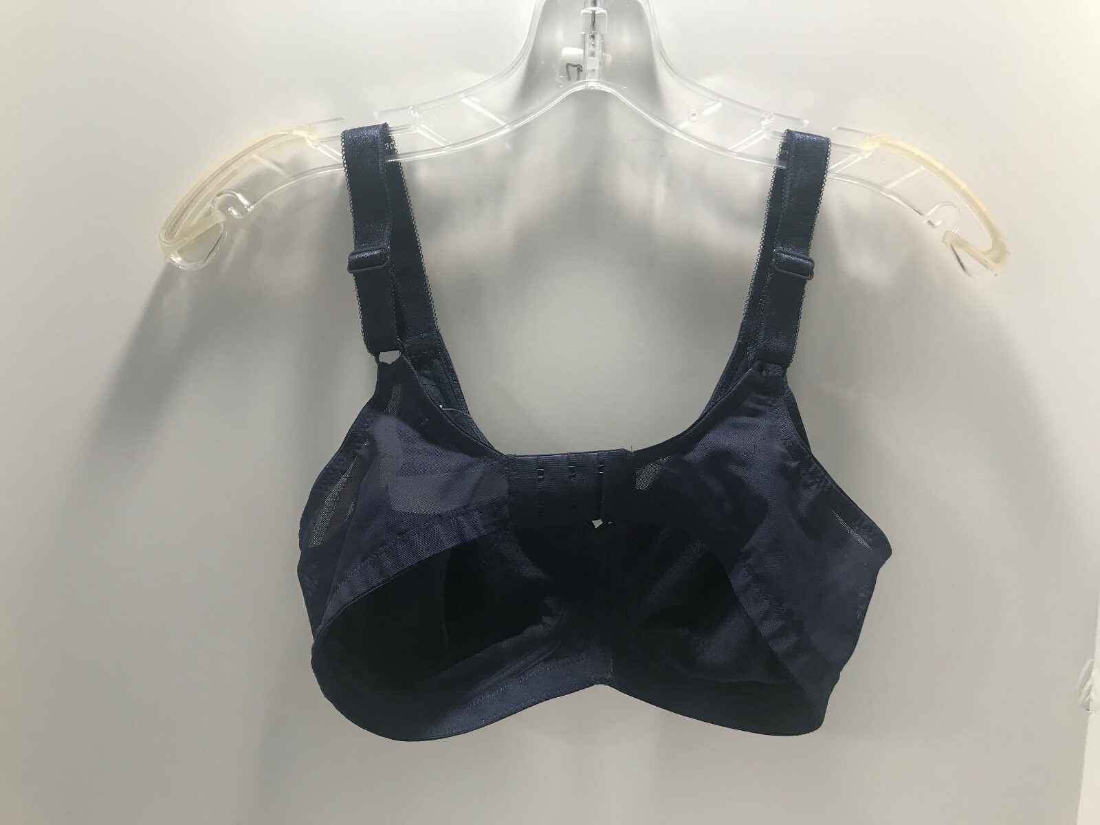 NWT Navy Blue Amoena Mastectomy Pocketed Bra Wire Free Rita 44234 SB US ...