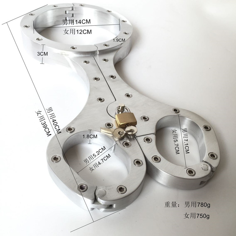 Stainless Steel Binding Neck Collar Handcuffs Shrew Violin Restraint ...