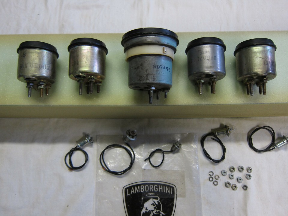 Lamborghini Countach LP400 gauges counter oil fuel volt water temp ...