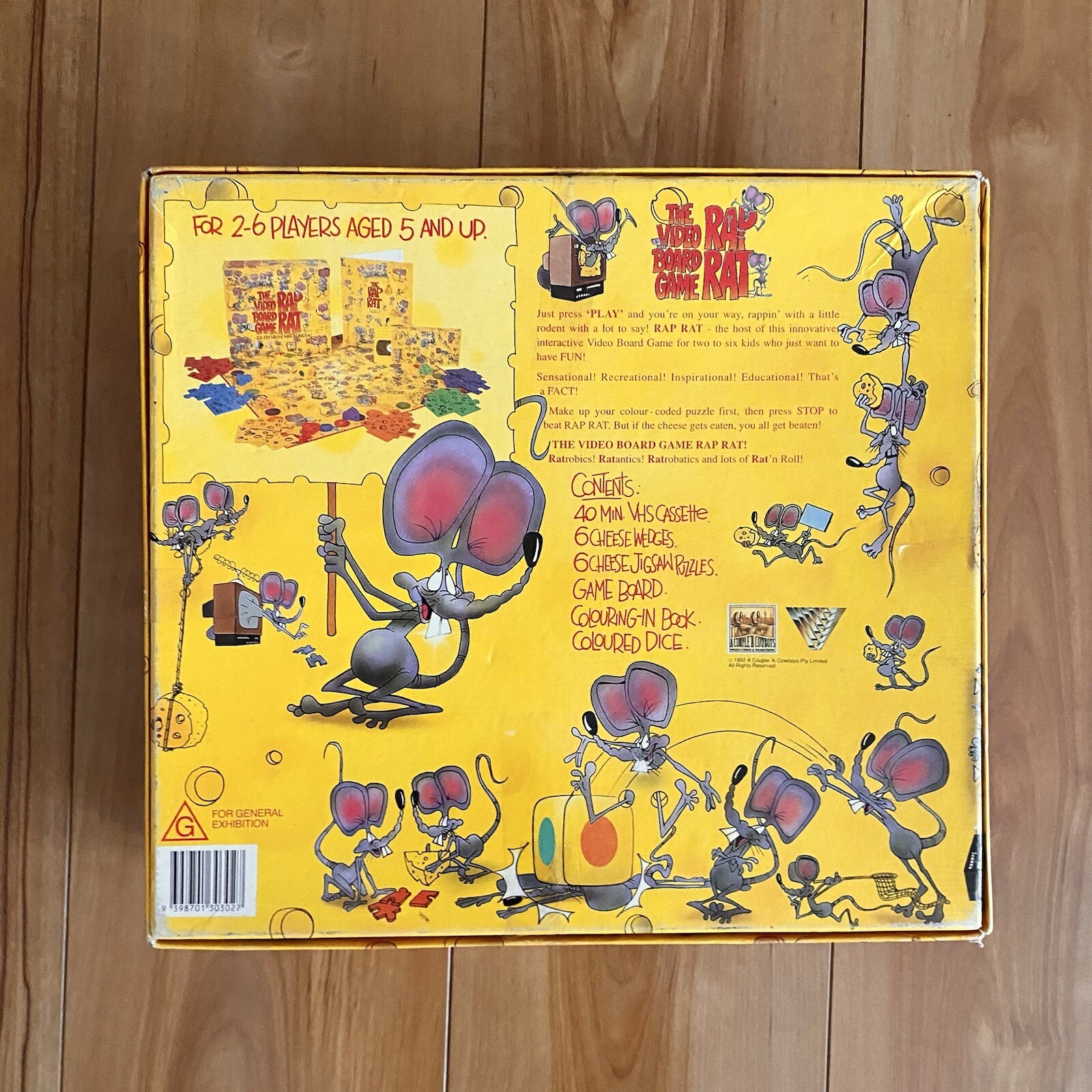 The Rap Rat Vintage 1992 Video Board Game - Complete | eBay