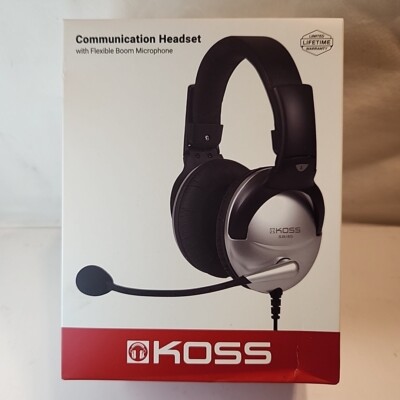 BRAND NEW - KOSS SB45 Communication Headset w/ Mic - 3.5mm Audio/Mic ...