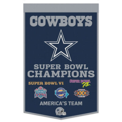Dallas Cowboys Banner Wool 24x38 Dynasty Champ Design | eBay