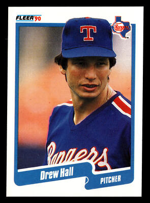 Drew Hall 1990 Fleer #299 Texas Rangers BUY3GET1FREE | eBay