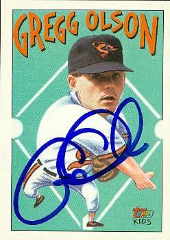 Gregg Olson autographed Baseball Card (Baltimore Orioles) 1992 Topps ...