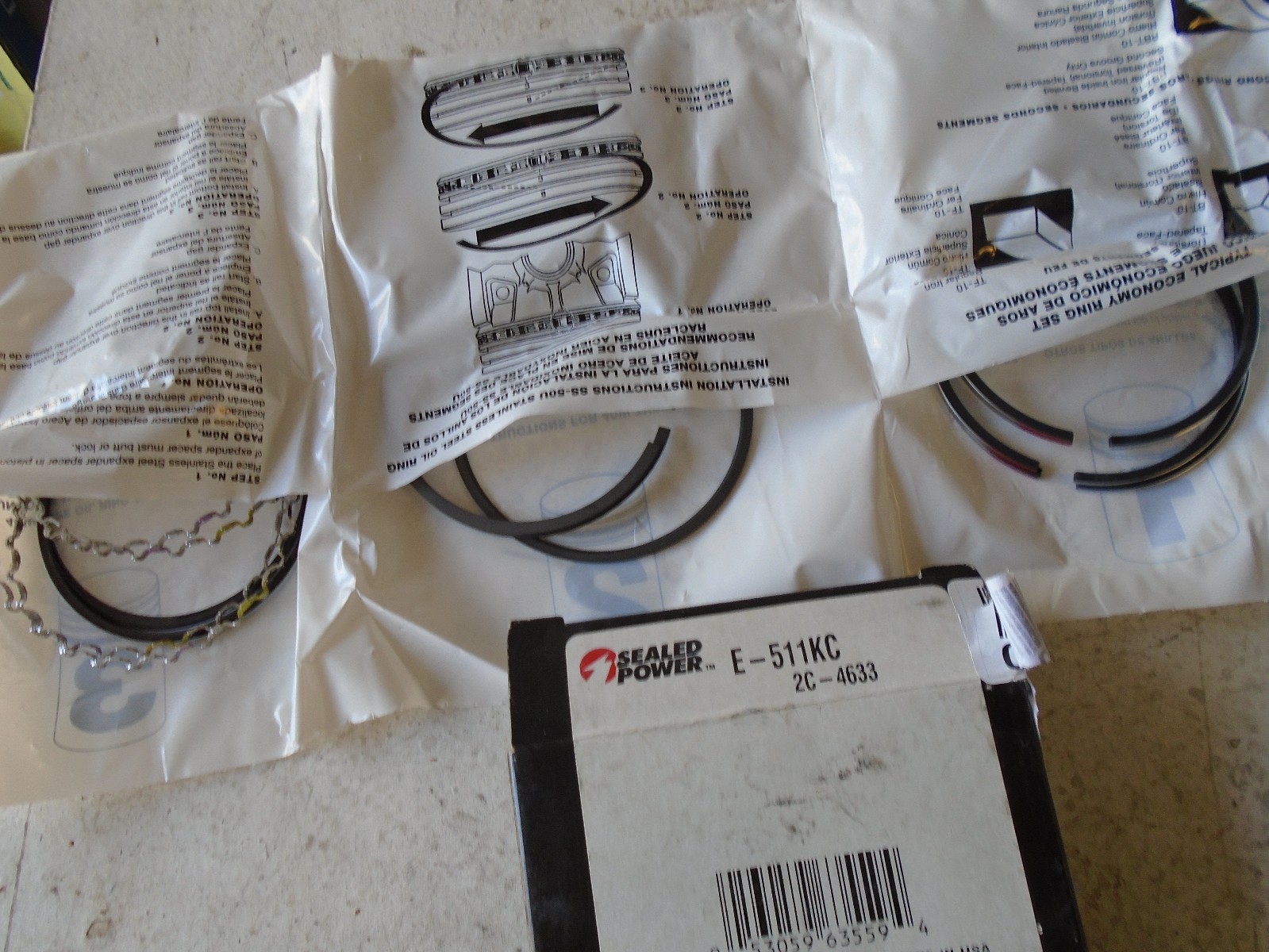 Sealed Power E511KC Chrome Piston Rings standard | eBay