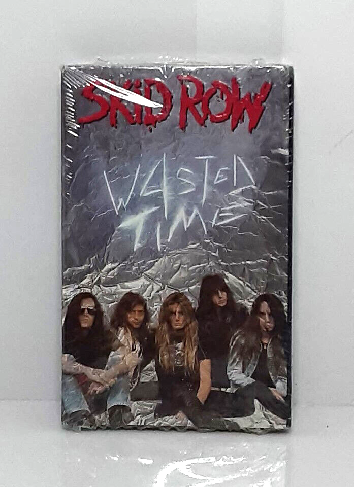 Skid Row Wasted Time/C'mon and Love Me Cassette Single (1991) Vintage ...