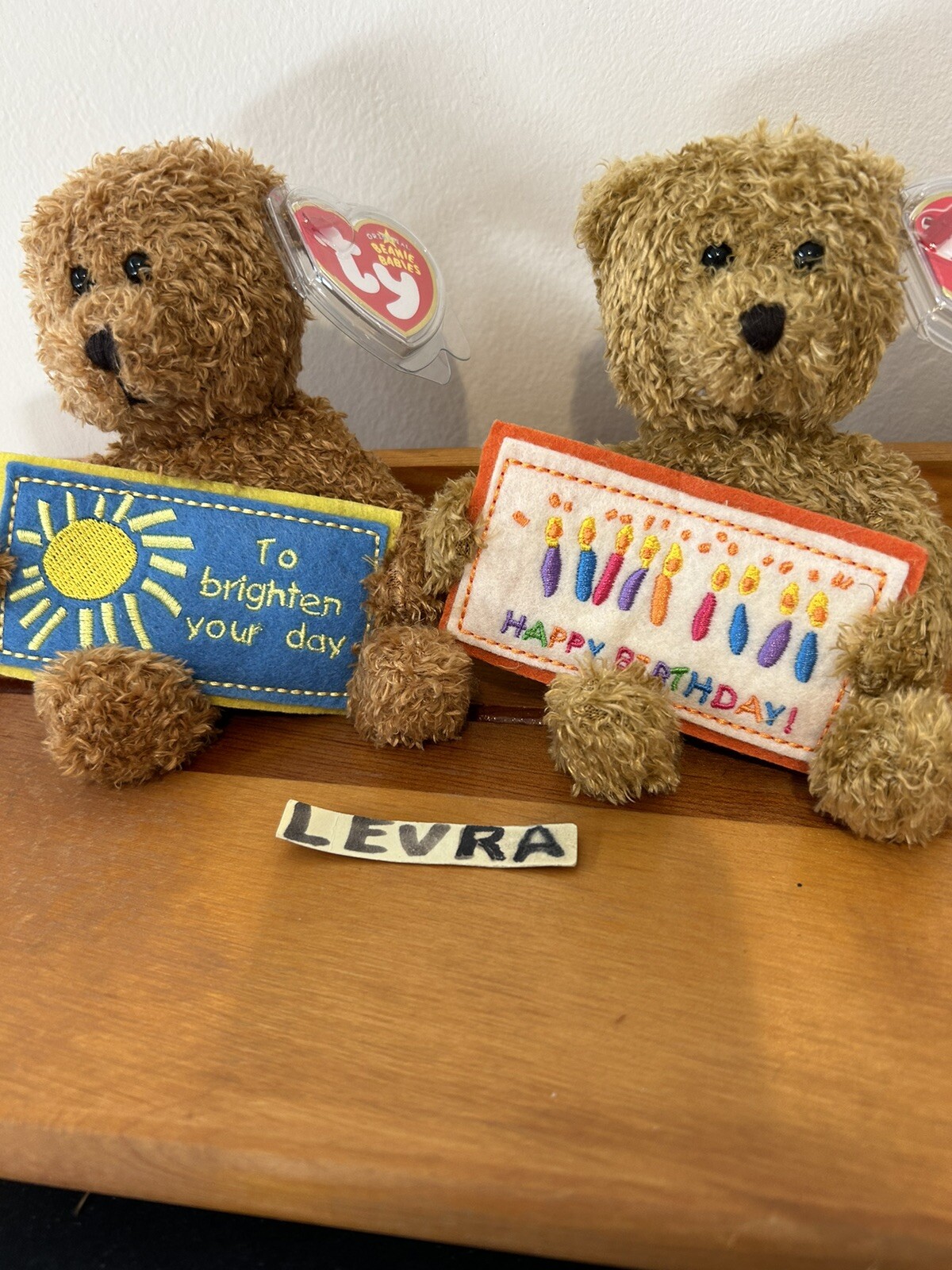 2 lot TO BRIGHTEN DAY & HAPPY BIRTHDAY ~ Ty Beanie Babies 4.5 ...