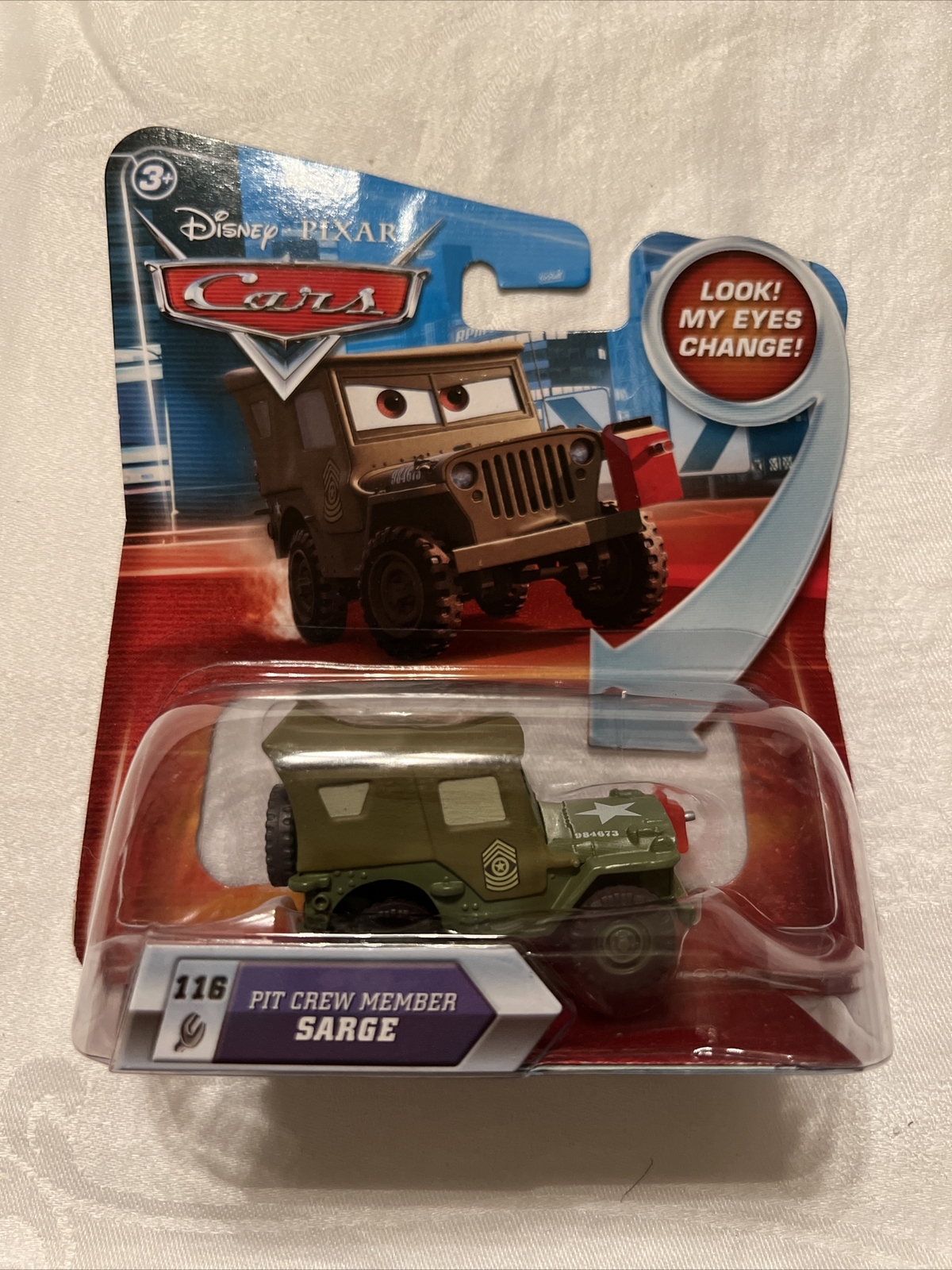 NIB DISNEY PIXAR CARS FINAL LAP PIT CREW MEMBER SARGE #116 TOY CAR ...