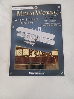 Fascinations Metal Works Wright Brothers Airplane 3D laser cut sheets ...