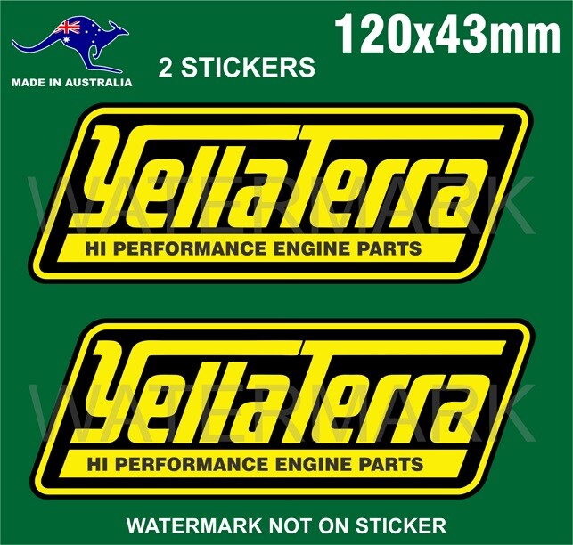 2 YELLA TERRA STICKERS | eBay