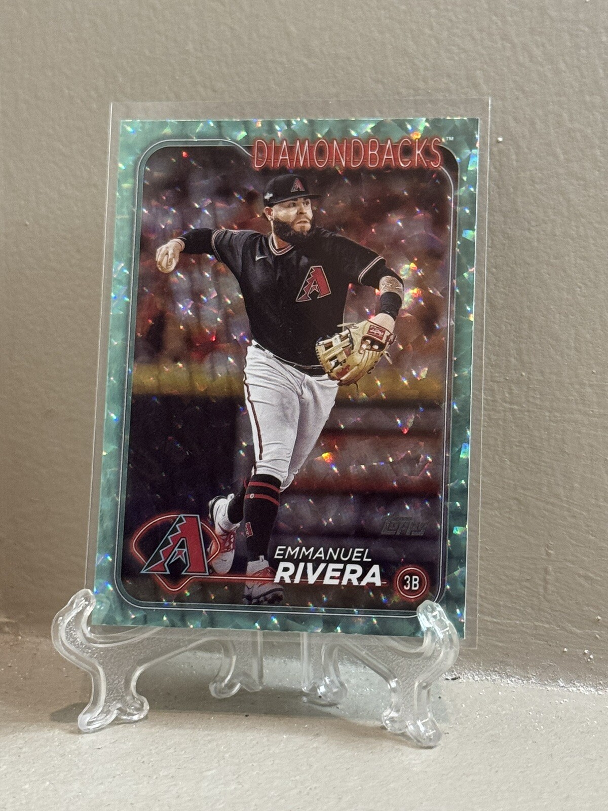 2024 Topps Series 2 Aqua Foil Emmanuel Rivera #669 /399 Diamondbacks | eBay