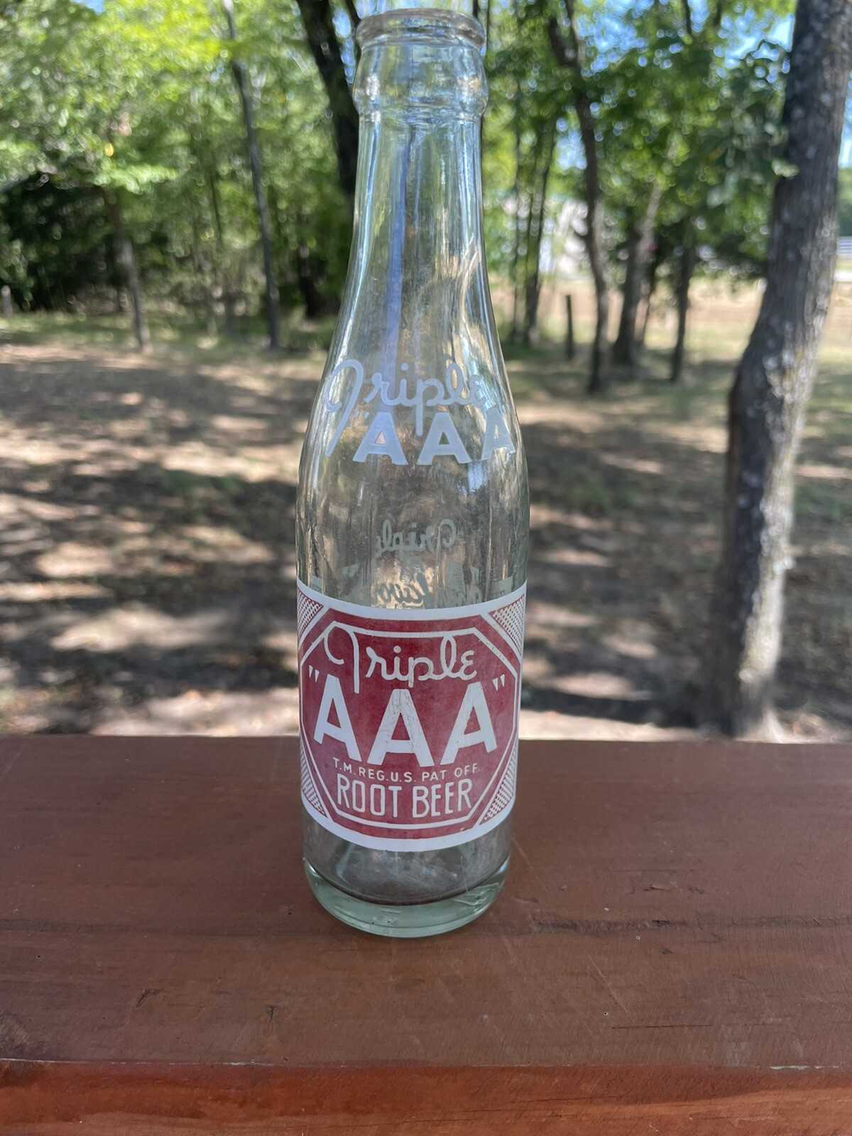 Vintage 1961 Triple AAA Root Beer 6 1/2 Oz Soda Bottle - Oklahoma City ...