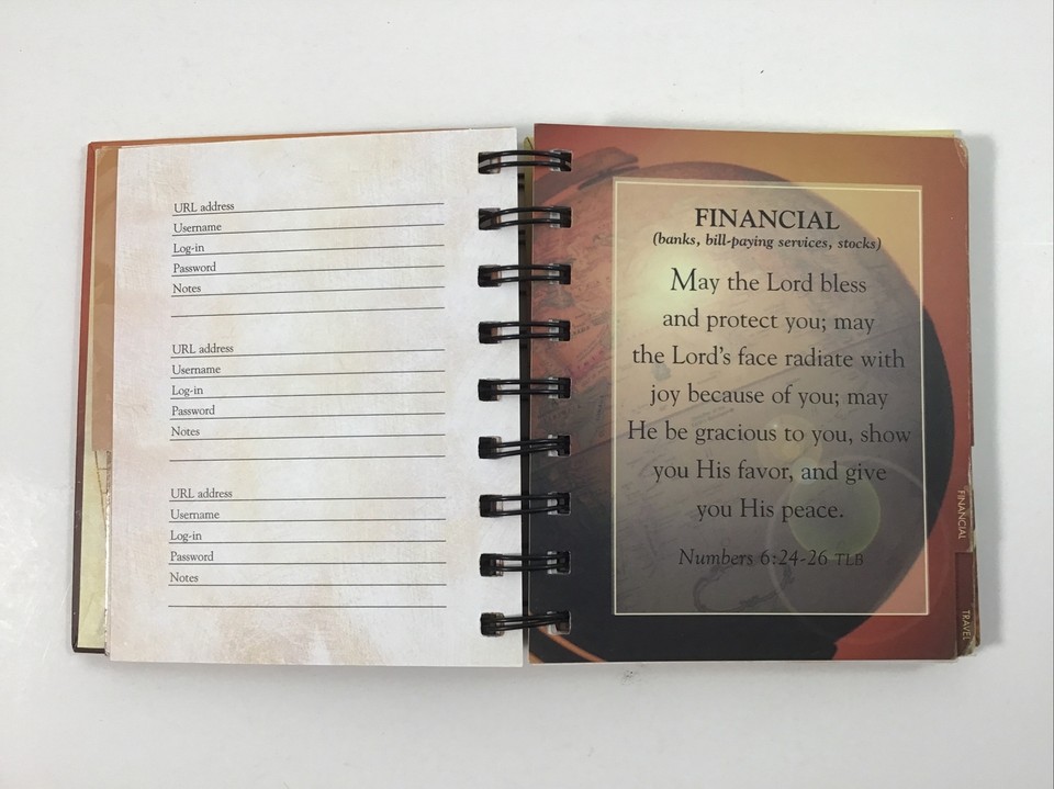 Password Keeper 4" x 5" Blessings Unlimited | eBay