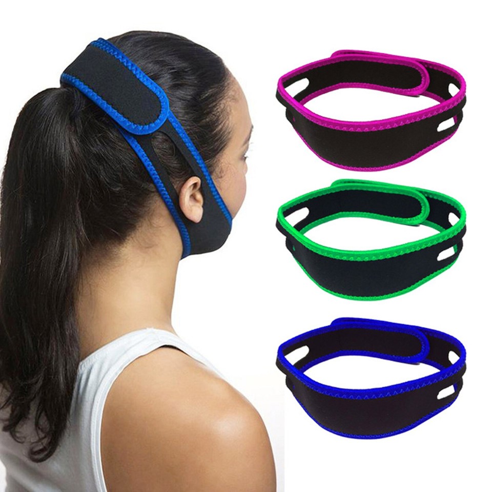 2 Pack Anti Snore Chin Strap Stop Snoring Belt Sleep Apnea Support ...