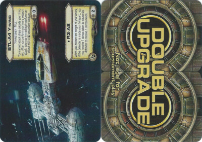 Star Wars Miniatures X-Wing Upgrade Promo BTL-A4 Y-WING & R3-A2 Double ...