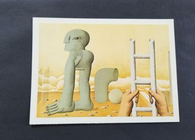 Horst Antes Figure with Ladder and Funnel Mounted offset Lithograph ...