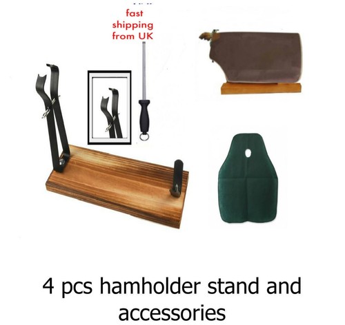 SERANO HAM STAND FOR CARVING JAMON WITH HAM COVER SET | eBay UK