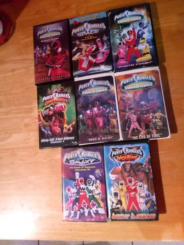 Lot Of (8) Mighty Morphin Power Rangers Wild Force, Time Force VHS | eBay