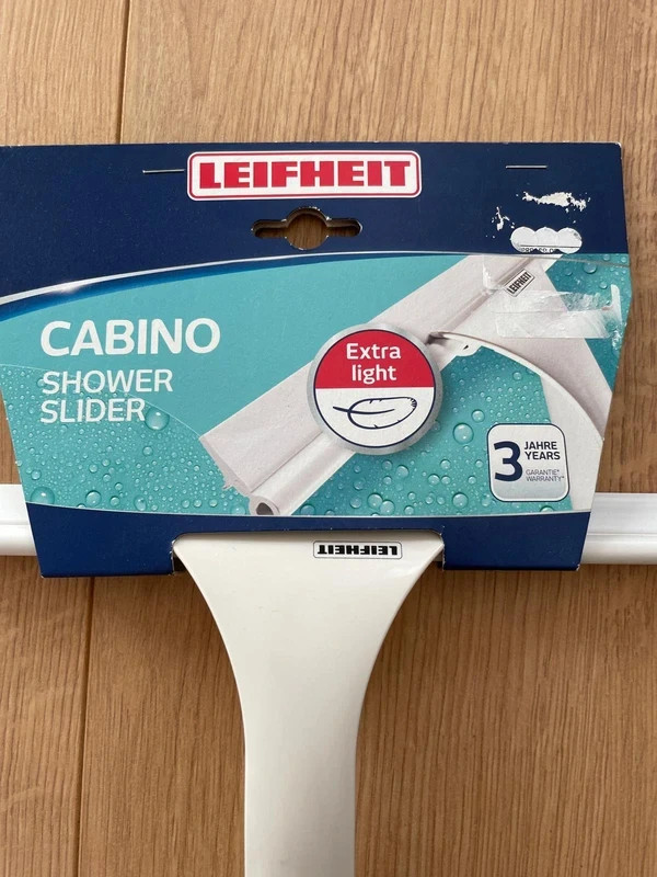 Leifheit Cabino Shower Squeegee Glass Window Mirror Cabino Cleaner with ...