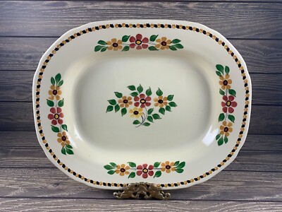 Titian Ware Adams Royal England Seminole Hand Painted Platter | eBay