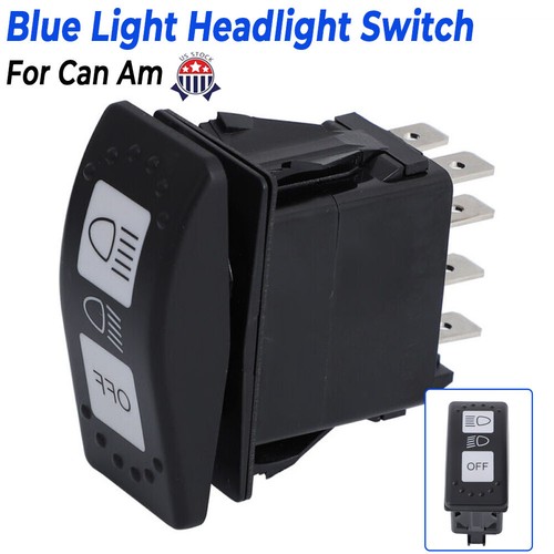 Blue Light Switch High Low Off 3 Pos For Can-Am Headlight Defender ...