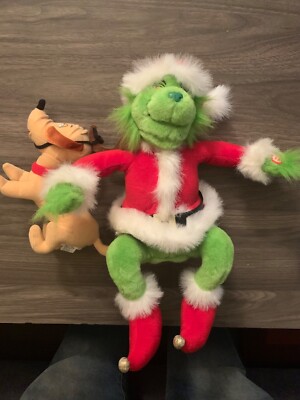 Dr. Seuss How The GINCH Stole Christmas Singing Grinch + Max plush | eBay