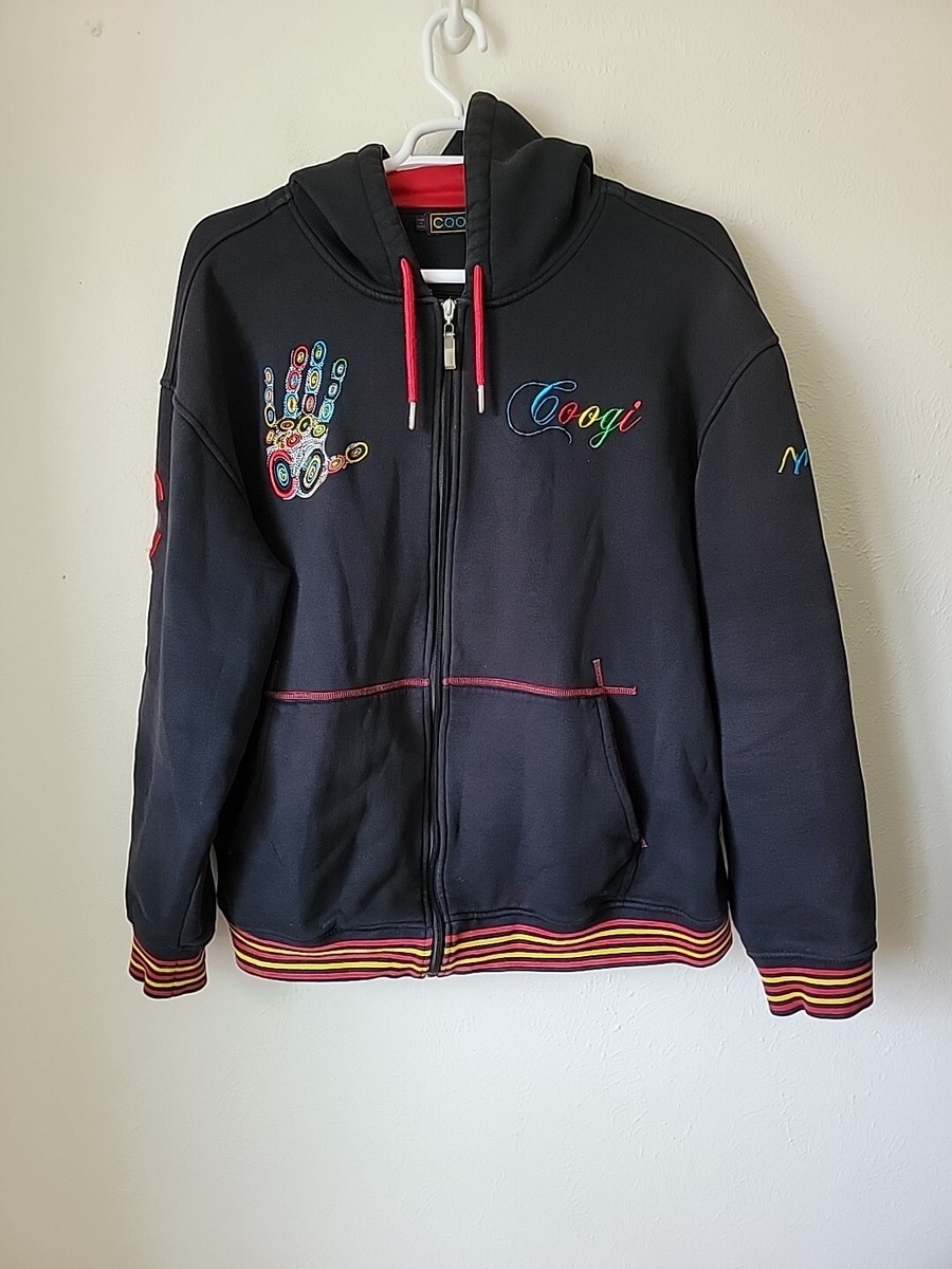Coogi Embroidered size 4X full zip hoodie black EUC 69 Rare Coogi Embroidered size 4X full zip hoodie black EUC 69 Rare