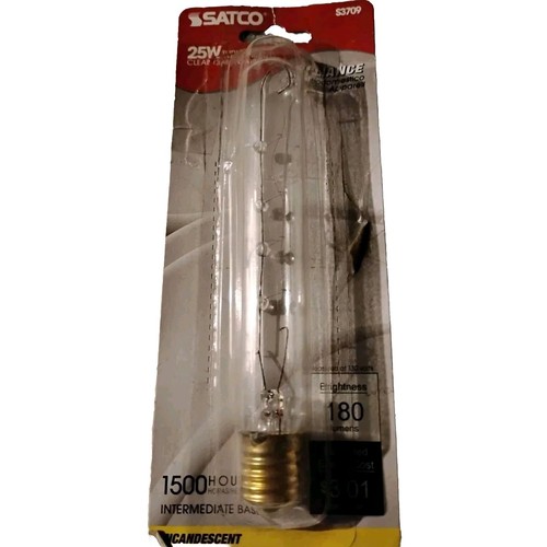 APPLIANCE BULB 25W Tubular T6 1/2 CLEAR SATCO S3709 | eBay