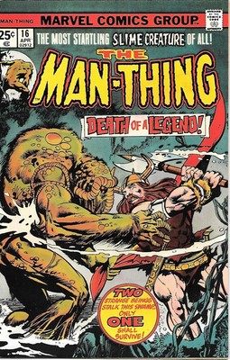 Man-Thing Comic Book #16, Marvel Comics 1975 VERY FINE+ | eBay