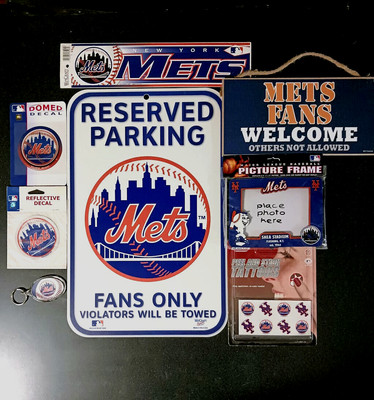 Mets Team Fans 10-Lot Souvenirs Signs-Decals-Stickers-more | eBay