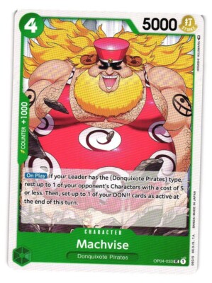 MACHVISE OP04-033 UC English ONE PIECE Kingdom Intrigue Card Game TCG ...