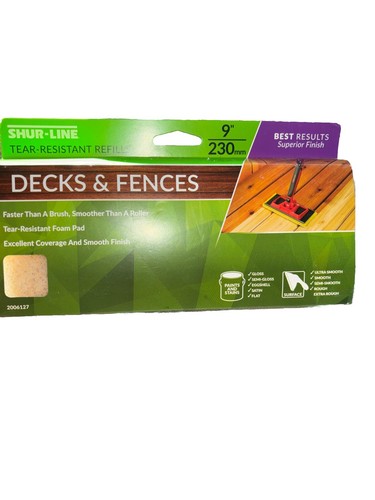 Shur-Line Tear Resistant Deck Stain Pad Refill L X 4.9" x 9" 2006127 | eBay