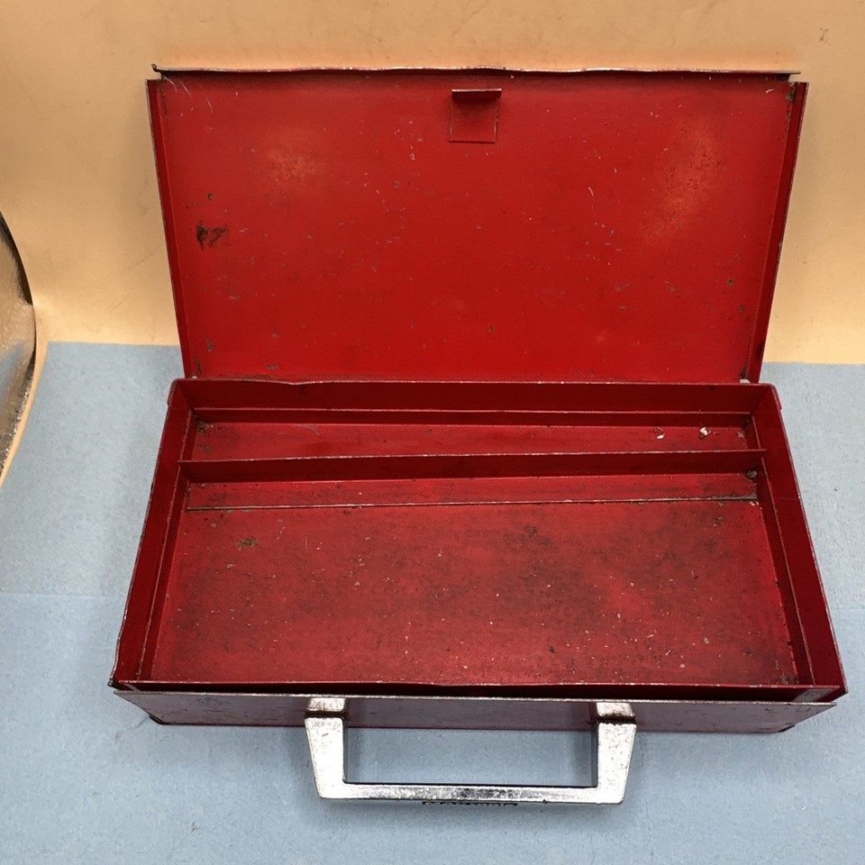 Vintage Original MAC Tool Red Mini Toolbox Tool Chest Box Metal w ...