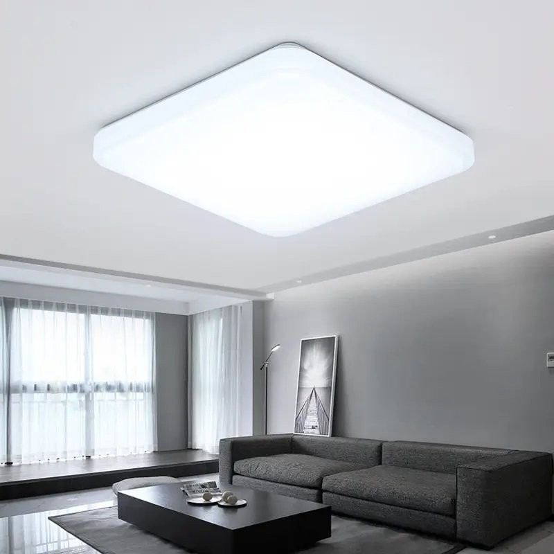 96W LED CEILING LIGHT PANEL DOWN LIGHTS BATHROOM KITCHEN LIVING ROOM ...