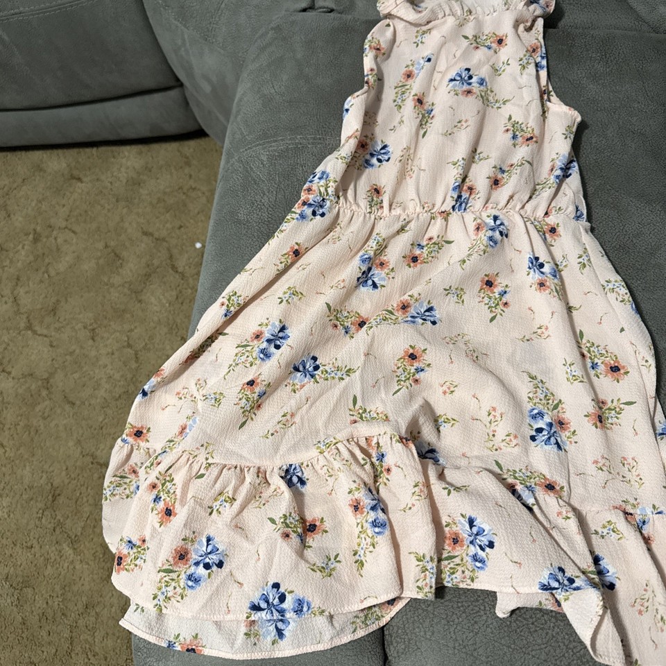 Knit Works Girls Dress M Blush Pink Summer Party Dance Wedding 10/12 ...
